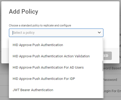 Configuring Push Authentication Policies